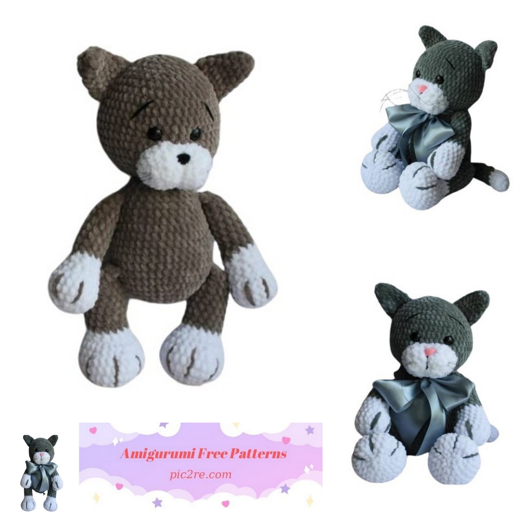 Amigurumi Velvet Tim The Cat Free Pattern - Amigurumi animal Amigurumi ...