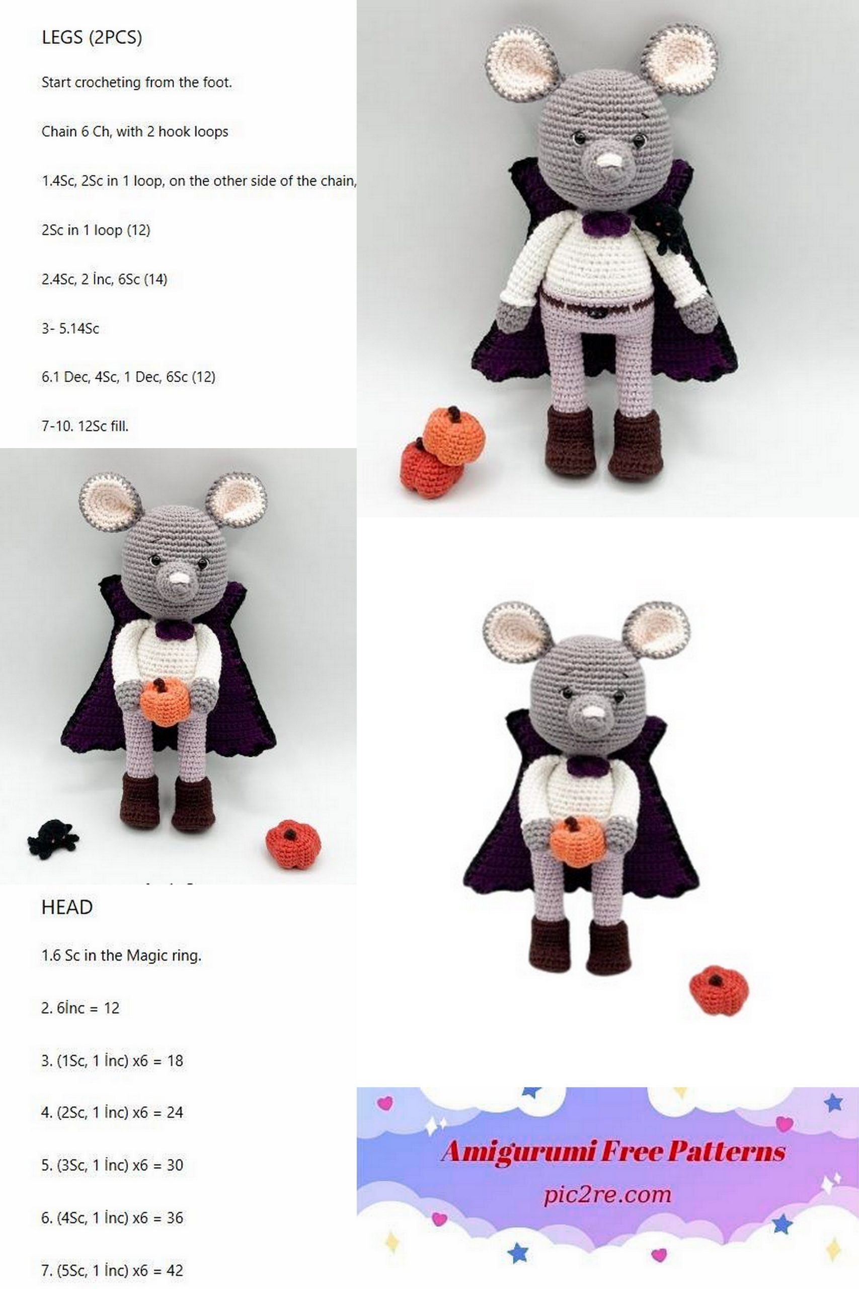 Amigurumi Vampire Free Pattern - Amigurumi Patterns
