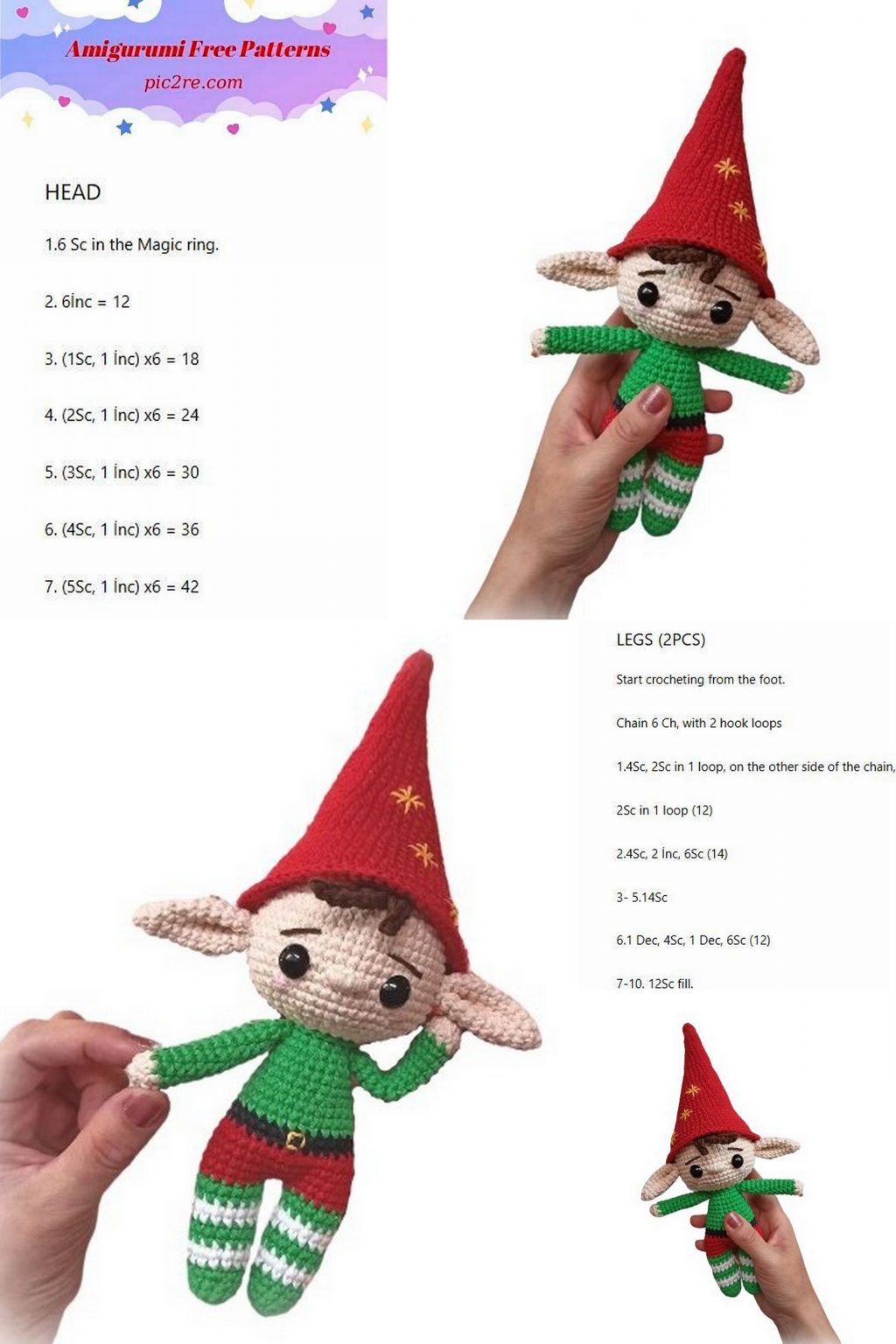 Amigurumi Elf Hans Free Pattern - Amigurumi Patterns