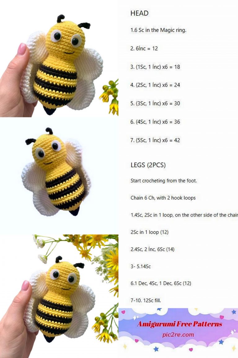 Amigurumi Bee Free Pattern - Amigurumi Patterns