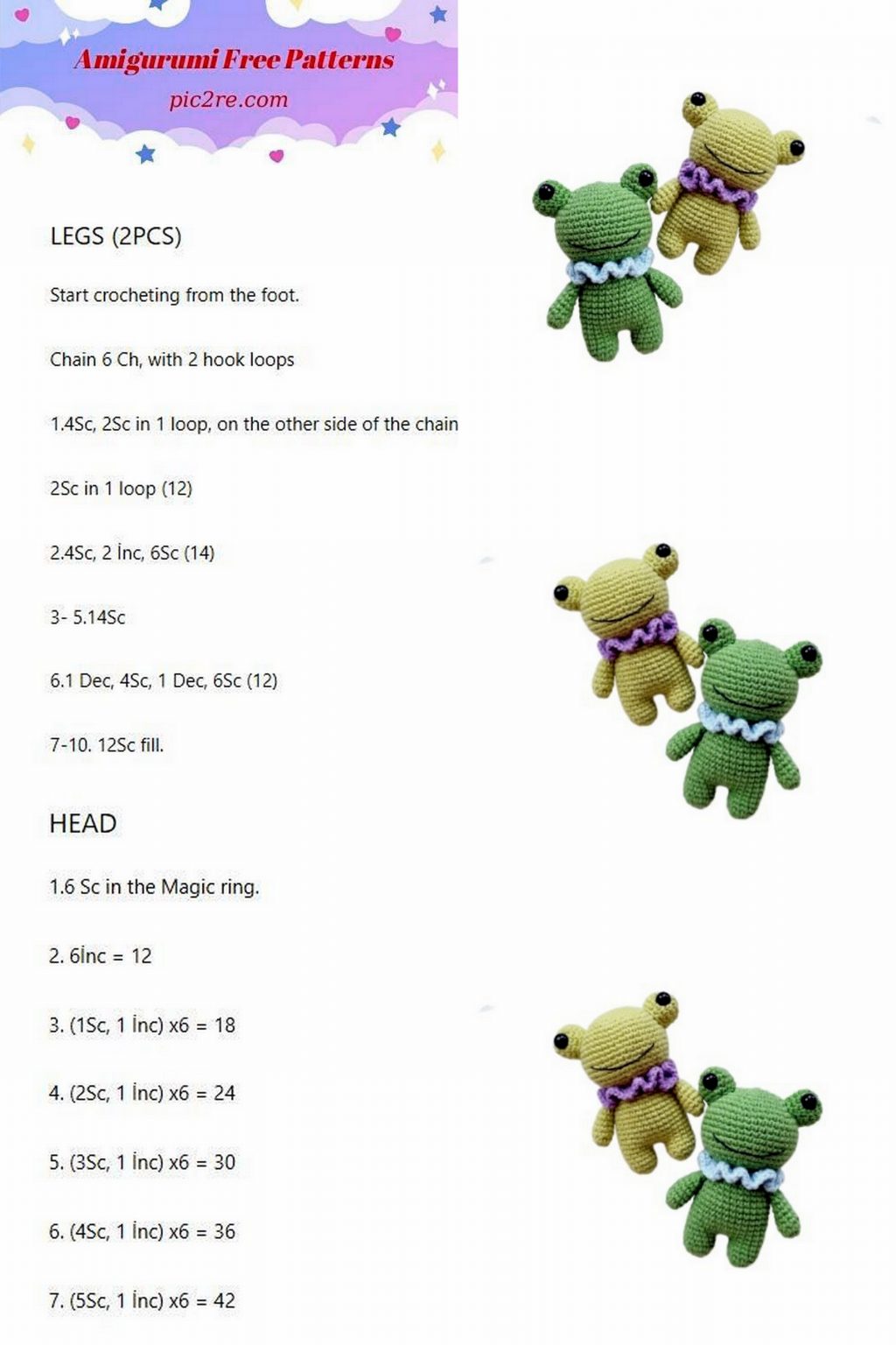 Amigurumi Mini Frog Free Pattern - Amigurumi Patterns