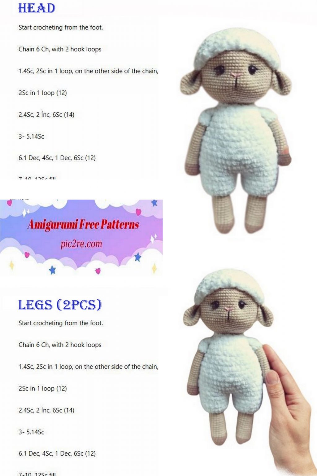 Amigurumi Sheep Free Pattern - Amigurumi Patterns