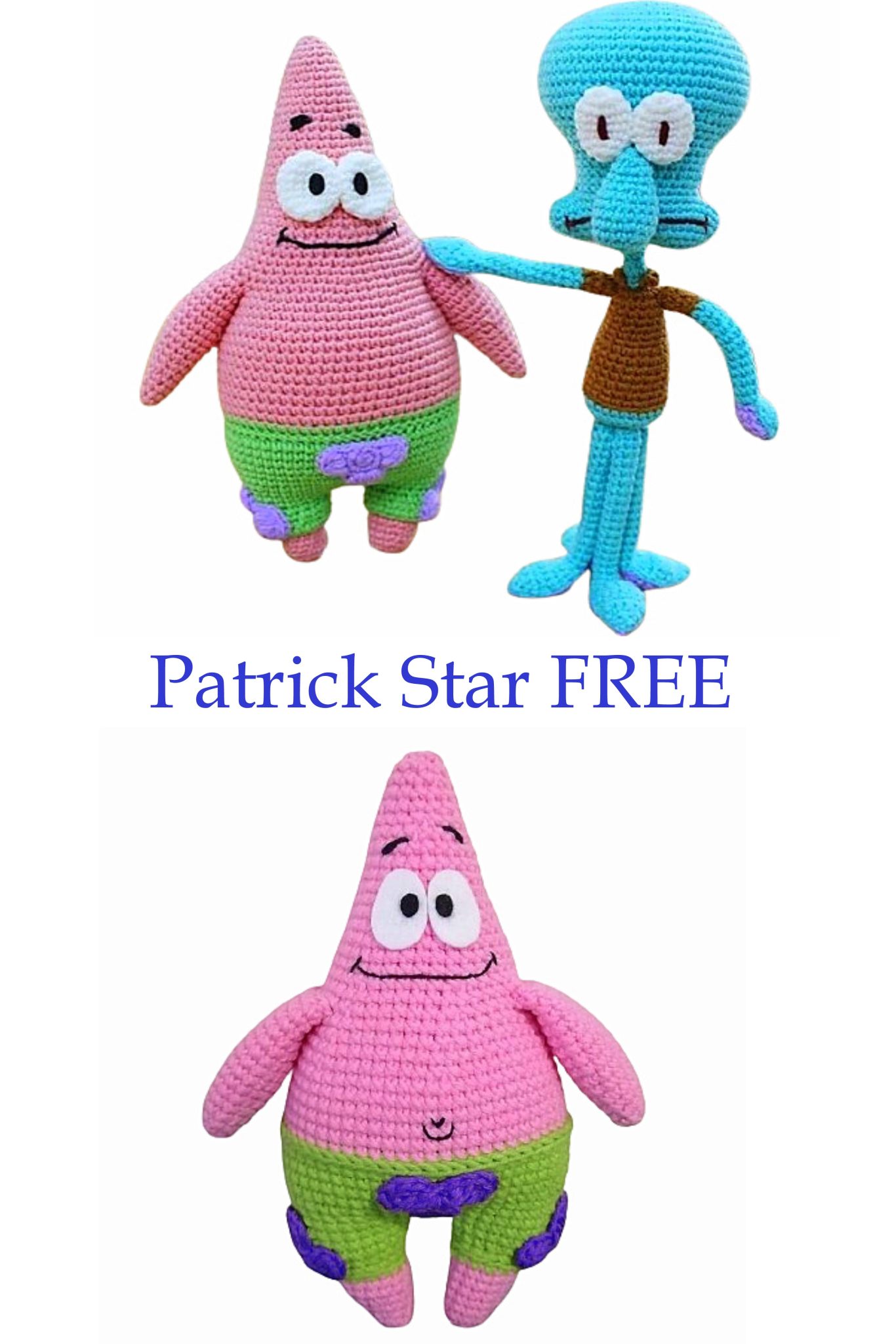 Crochet Patrick Star Amigurumi Free Pattern - Amigurumi Patterns