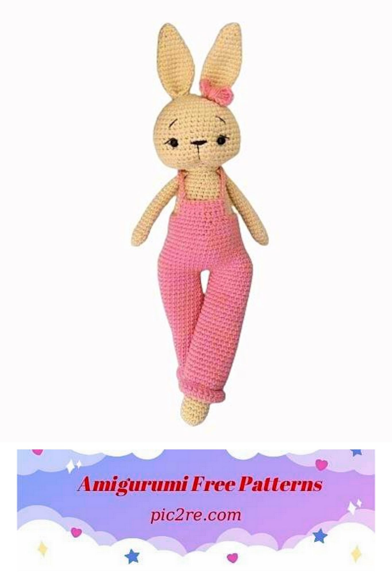 Free Rabbit in overalls Amigurumi Pattern - Amigurumi Patterns