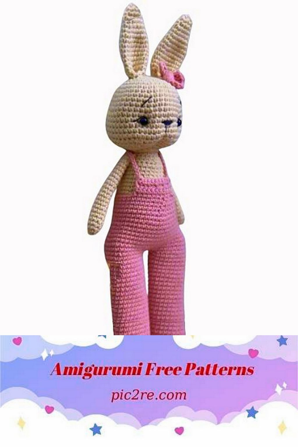 Free Rabbit in overalls Amigurumi Pattern - Amigurumi Patterns