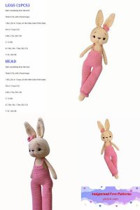 Free Rabbit in overalls Amigurumi Pattern - Amigurumi Patterns
